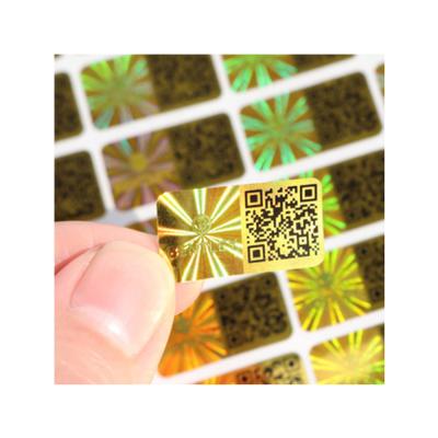 China Custom Offset CMYK Printing Tamper Evident Security Labels 50mm x 30mm for sale