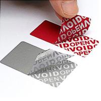 China ISO9001 Tamper Evident Security Labels for Cosmetics Custom Size 2x3cm for sale