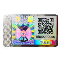 China Vinyl QR Code Hologram Tamper Evident Security Labels Custom Size 50x50mm for sale