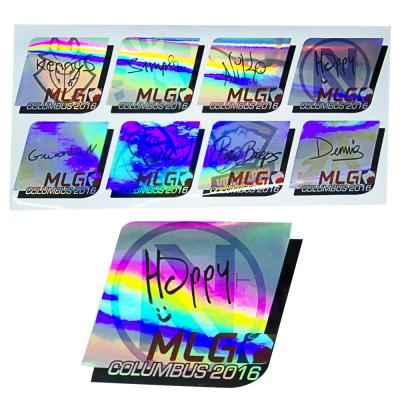 China Custom Waterproof Hologram Tamper Proof Stickers for Certifications 100pcs MOQ for sale