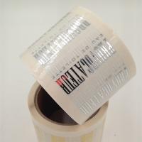 China Gold Foil Cosmetic Tamper Seal Stickers PET 100 Roll MOQ Custom Logo for sale