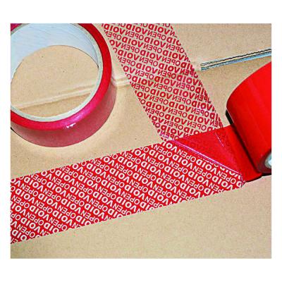 China BOPP Security Void Tape Anti Tamper Carton Sealing 48mm x 100m for sale