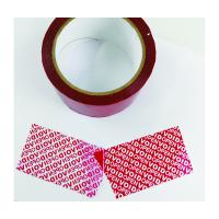 China Tamper Resistant Single Sided Security Packaging Tape 48mm x 100m for Box Sealing for sale