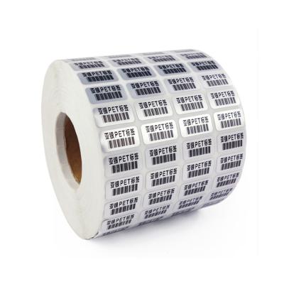 China Custom Waterproof Aluminium Foil Barcode Labels Rolls Weatherproof QR Code Stickers 18 Years for sale