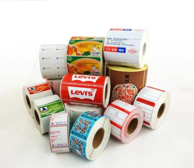 China Custom Blank Price Stickers for Supermarket Retail Shelf Labels 4C CMYK Printing for sale
