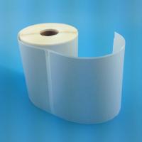 China Rectangular Inkjet Adhesive Blank Label Rolls 1000pcs Custom Size for Stores for sale