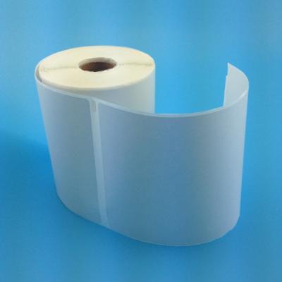 China Rectangular Inkjet Adhesive Blank Label Rolls 1000pcs Custom Size for Stores for sale