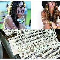 China Gold Metallic Matte Lamination Body Tattoo Sticker for sale