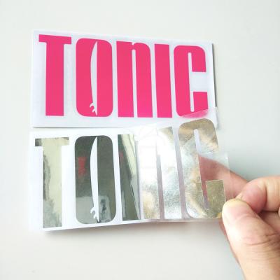 China Custom Die Cut Heat Transfer Vinyl Decals Permanent Thin Alphabet Letters Car Sticker 4 Color CMYK for sale