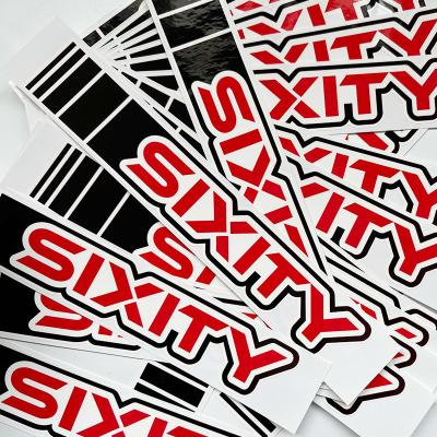 China Custom Waterproof Vinyl Die Cut Sticker Sheet Self Adhesive Shiny 100 Rolls MOQ for sale
