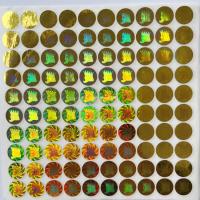 China Custom 3D Hologram Tamper Seal Stickers 100 Rolls MOQ Security Carton Sealing Labels for sale