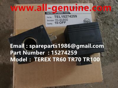 China TEREX 15274259 COIL SOLENOID NHL RIGID DUMP TRUCK TR35 TR50 TR60 TR100 3305B 3305F 3303 3307 TR45 TR70 MT4400 for sale