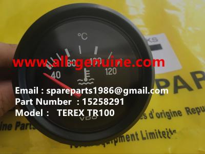 China TEREX 15258291 ENGINE WATER TEMP GAUGE NHL RIGID DUMP TRUCK TR35 TR50 TR60 TR100 3305B 3305F 3303 3307 TR45 TR70 MT4400 for sale