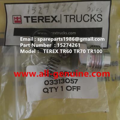 China TEREX 15274261 KIT CHECK VALVE NHL DUMP TRUCK MINING TR35 TR50 TR60 TR100 3305B 3305F 3303 3307 TR45 TR70 MT4400 for sale