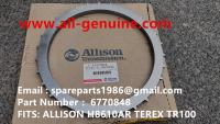 China 6770848 PLATE ALLISON PLATE 5GEB25A KOMATSU 730E 830E  TEREX UNIT RIG BUCYRUS MT4400AC MT5500 MT3600 NTE240 NTE260 for sale