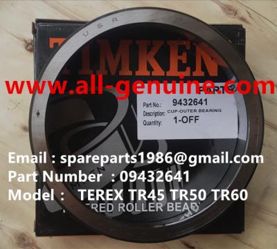 China 09432641 CUP BEARING TIMKEN TEREX NHL TR50 TR60 TR45 TR70 MINING DUMP TRUCK GENUINE for sale