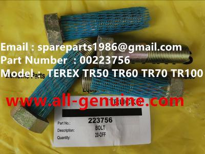 China TEREX 00223756 BOLT NHL MINING DUMP TRUCK TR35 TR50 TR60 TR100 3305B 3305F 3303 3307 TR45 TR70 MT4400 for sale