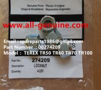 China TEREX 00274209 LOCK NUT NHL MINING DUMP TRUCK TR35 TR50 TR60 TR100 3305B 3305F 3303 3307 TR45 TR70 MT4400 for sale