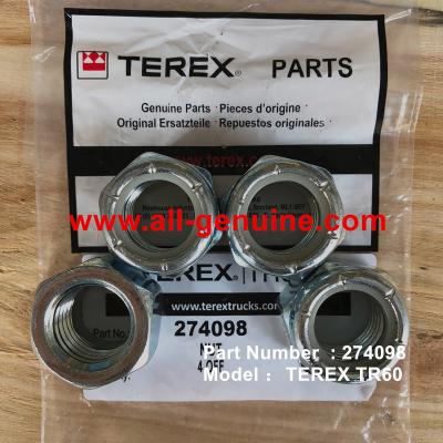 China TEREX 00274098 LOCK NUT NHL MINING DUMP TRUCK TR35 TR50 TR60 TR100 3305B 3305F 3303 3307 TR45 TR70 MT4400 for sale