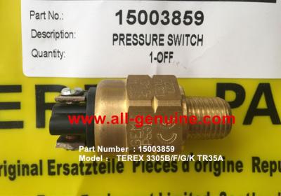 China TEREX 15003859 PRESSURE SWITCH NHL DUMP TRUCK TR35 3305B 3305F 3303 3307 for sale
