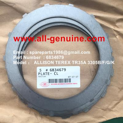 China ALLISON TRANSMISSION 6834679 PLATE TEREX TR35A 3305F 3305G 3305K 3305B RTD GENUINE PARTS for sale