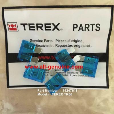 China TEREX 15247611 FUSE 15A NHL DUMP TRUCK MINING QUARRY TR50 TR60 TR70 for sale