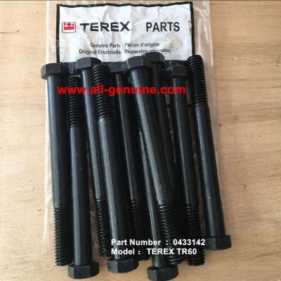 China TEREX 00433142 BOLT NHL DUMP TRUCK MINING QUARRY TR45 TR50 TR60 TR70 for sale