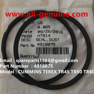 China 4918075 CUMMINS ENGINE TEREX DUST SEAL NHL DUMP TRUCK MINING QUARRY TR45 TR50 TR60 TR70 for sale