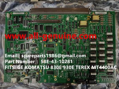 China 58E-43-10281 CARD  KOMATSU GE TEREX UNIT RIG BUCYRUS  MT4400AC MT5500 MT3600 NTE240 NTE260 NHL DUMP TRUCK HAULER MINING for sale