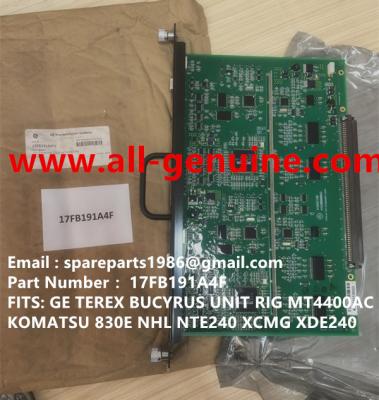 China 17FB191A4F CARD GE TEREX UNIT RIG BUCYRUS MT4400AC MT5500 MT3600 NTE240 NTE260 NHL DUMP TRUCK HAULER MINING for sale