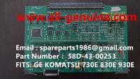 China 58D-43-00253 CARD KOMATSU 730E 830E 930E 960E MINING DUMP TRUCK WHEEL MOTOR DRIVE GE for sale