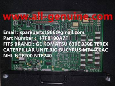 China 17FB190A7F CARD KOMATSU 730E 830E 930E 960E MINING DUMP TRUCK WHEEL MOTOR DRIVE GE for sale