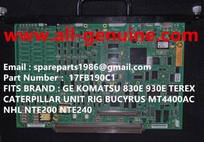 China 17FB190C1 CARD KOMATSU 730E 830E 930E 960E MINING DUMP TRUCK WHEEL MOTOR DRIVE GE for sale