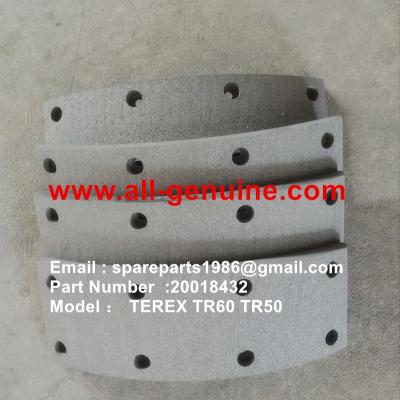 China TEREX 20018432 BRAKE PAD  NHL DUMP TRUCK TR35 TR50 TR60 TR100  ALLISON UNIT RIG MT4400 MT3600 MT3300 MT3700 SANY for sale