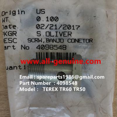 China TEREX 4098548 SCREW DUMP TRUCK NHL TR35 TR50 TR60 TR100 3305B 3305F 3303 3307 TR45 TR70 MT4400  ALLISON for sale