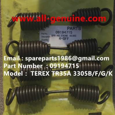 China 09194715 SPRING TEREX NHL SANY DUMP TRUCK TR35A TR50 TR60 TR100 3303 3305 3307 UNIT RIG MT3300 MT3600 MT4400 MT3700 for sale