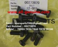 China TEREX 00273870 BOLT OFF HIGHWAY NHL DUMP TRUCK TR35 TR50 TR60 TR100 3305B 3305F 3303 3307 TR45 TR70 MT4400 for sale