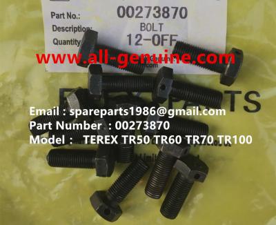 China TEREX 00273870 BOLT OFF HIGHWAY NHL DUMP TRUCK TR35 TR50 TR60 TR100 3305B 3305F 3303 3307 TR45 TR70 MT4400 for sale