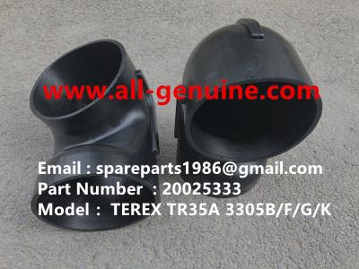 China TEREX 20025333 RUBBER ELBOW OFF HIGHWAY NHL DUMP TRUCK TR35 TR50 TR60 TR100 3305B 3305F 3303 3307 TR45 TR70 MT4400 for sale