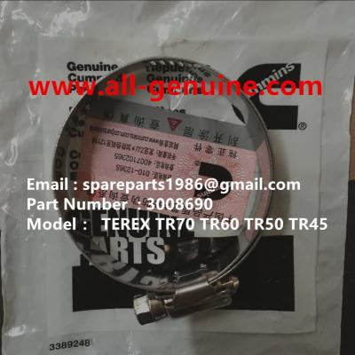 China TEREX 3008690 HOSE CLAMP  OFF HIGHWAY NHL DUMP TRUCK TR35 TR50 TR60 TR100 3305B 3305F 3303 3307 TR45 TR70 MT4400 for sale