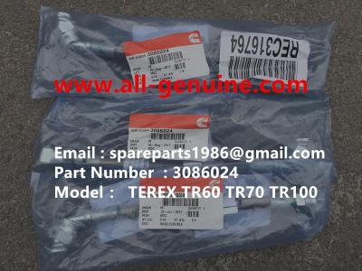 China TEREX 3086024  FLEXIBLE HOSE OFF HIGHWAY NHL DUMP TRUCK TR35 TR50 TR60 TR100 3305B 3305F 3303 3307 TR45 TR70 MT4400 for sale