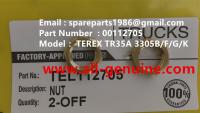 China 00112705 NUT TEREX NHL SANY TR35A 3303 3305 3307 TR50 TR60 TR100 NTE240 NTE260 MT3600 MT3700 MT4400AC for sale