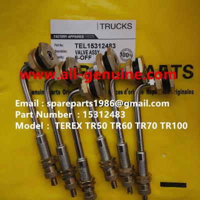 China TEREX 15312483 STEM VALVE MINING NHL DUMP TRUCK TR35 TR50 TR60 TR100 3305B 3305F 3303 3307 TR45 TR70 MT4400 for sale