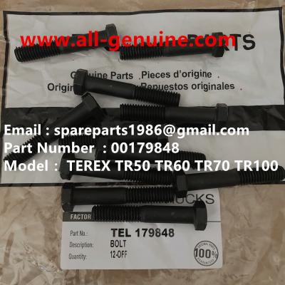 China 00179848 BOLT  TEREX NHL SANY TR35A 3303 3305 3307 TR50 TR60 TR100 NTE240 NTE260 MT3600 MT3700 MT4400AC for sale