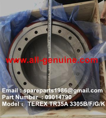 China TEREX 09014790 BRAKE DRUM  NHL DUMP TRUCK TR35 3305B 3305F 3305G 3305K for sale