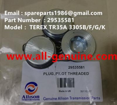 China ALLISON TRANSMISSION 29535581 PLUG TEREX NHL DUMP TRUCK TR35 TR50 TR60 TR100 3305B 3305F 3303 3307 TR45 TR70 MT4400 for sale