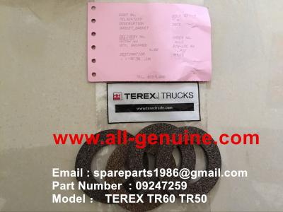 China TEREX 09247259 GASKET NHL MINING DUMP TRUCK TR35 TR50 TR60 TR100 3305B 3305F 3303 3307 TR45 TR70 MT4400 for sale