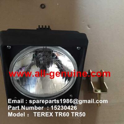 China 15230426 HEAD LIGHT TEREX NHL UNIT RIG CUMMINS ALLISON TR35A 3303 3305 3307 TR50 TR60 TR100 MT3300 MT3600 MT4400 for sale