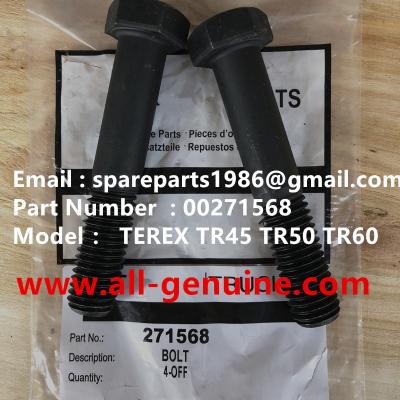 China TEREX 00271568 BOLT OFF HIGHWAY  NHL MINING DUMP TRUCK TR35 TR50 TR60 TR100 3305B 3305F 3303 3307 TR45 TR70 MT4400 for sale