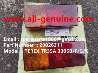 China TEREX 20026311 LAMP MINING QUARRY NHL RIGID DUMP TRUCK TR35 TR50 TR60 TR100 3303 3305B 3307 3311 for sale